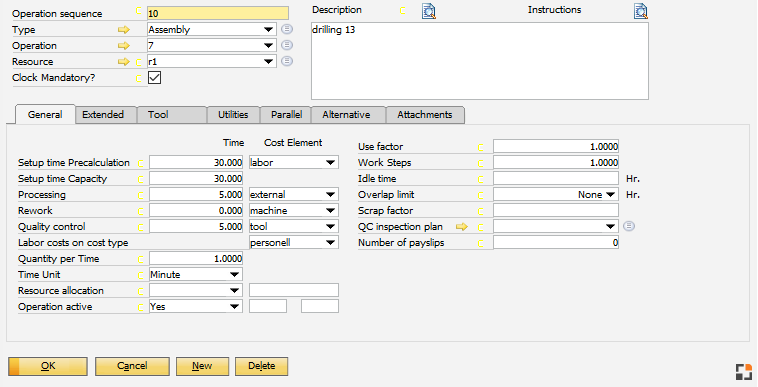 Edit routing positions